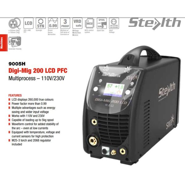 STEALTH Digi-MIG 200 LCD - Central Fasteners