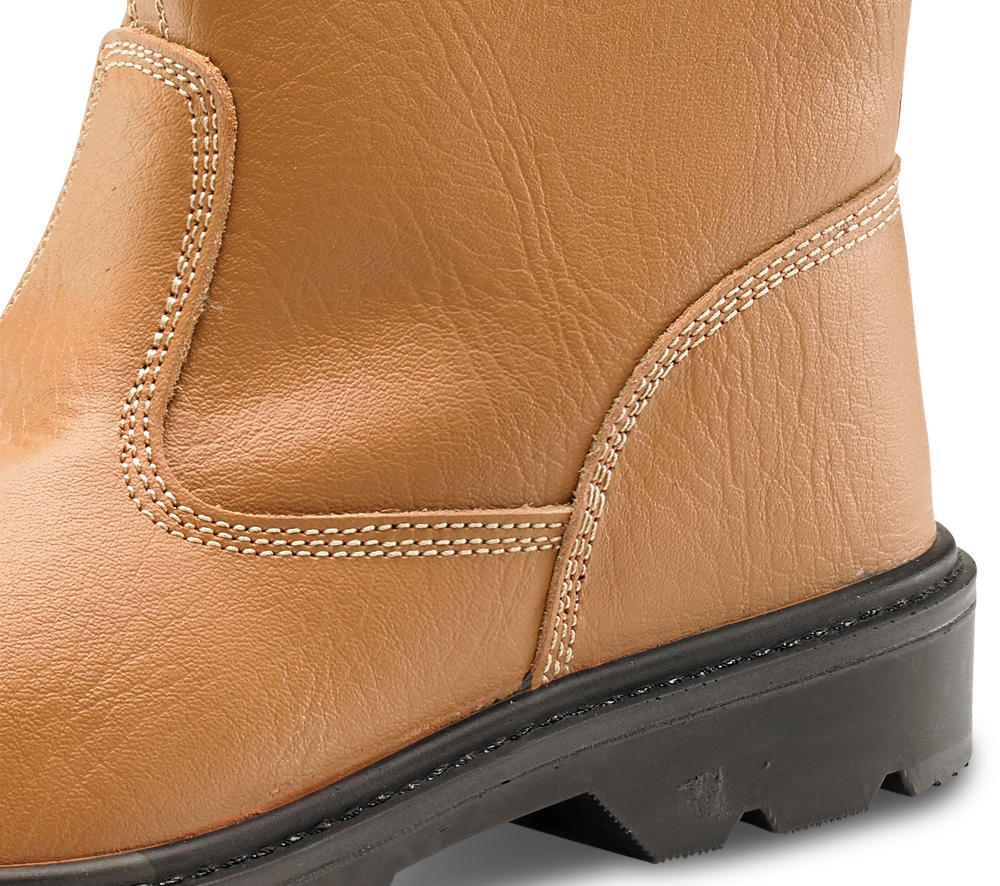Click Tan Leather Safety Rigger Boots - 06 - Central Fasteners